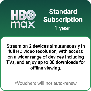 1 Year HBO Max Standard Subscription | Smart Online Store.