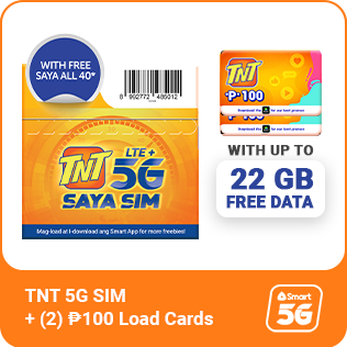 TNT 5G SIM Bundle (2 x P100 Load Card)